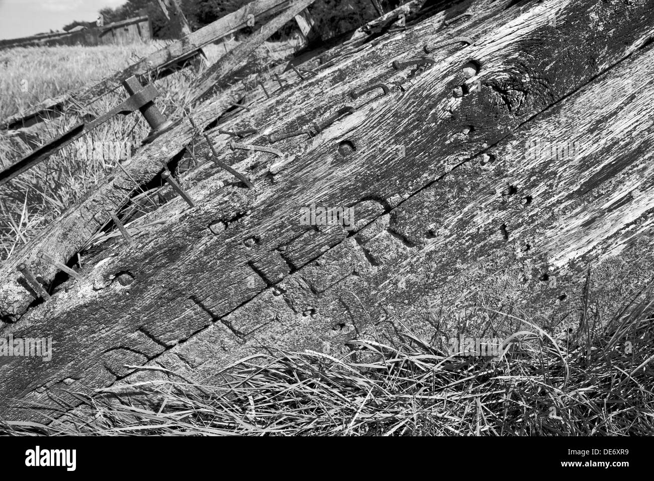 Purton Hulks ship graveyard on the banks of the River Severn in ...