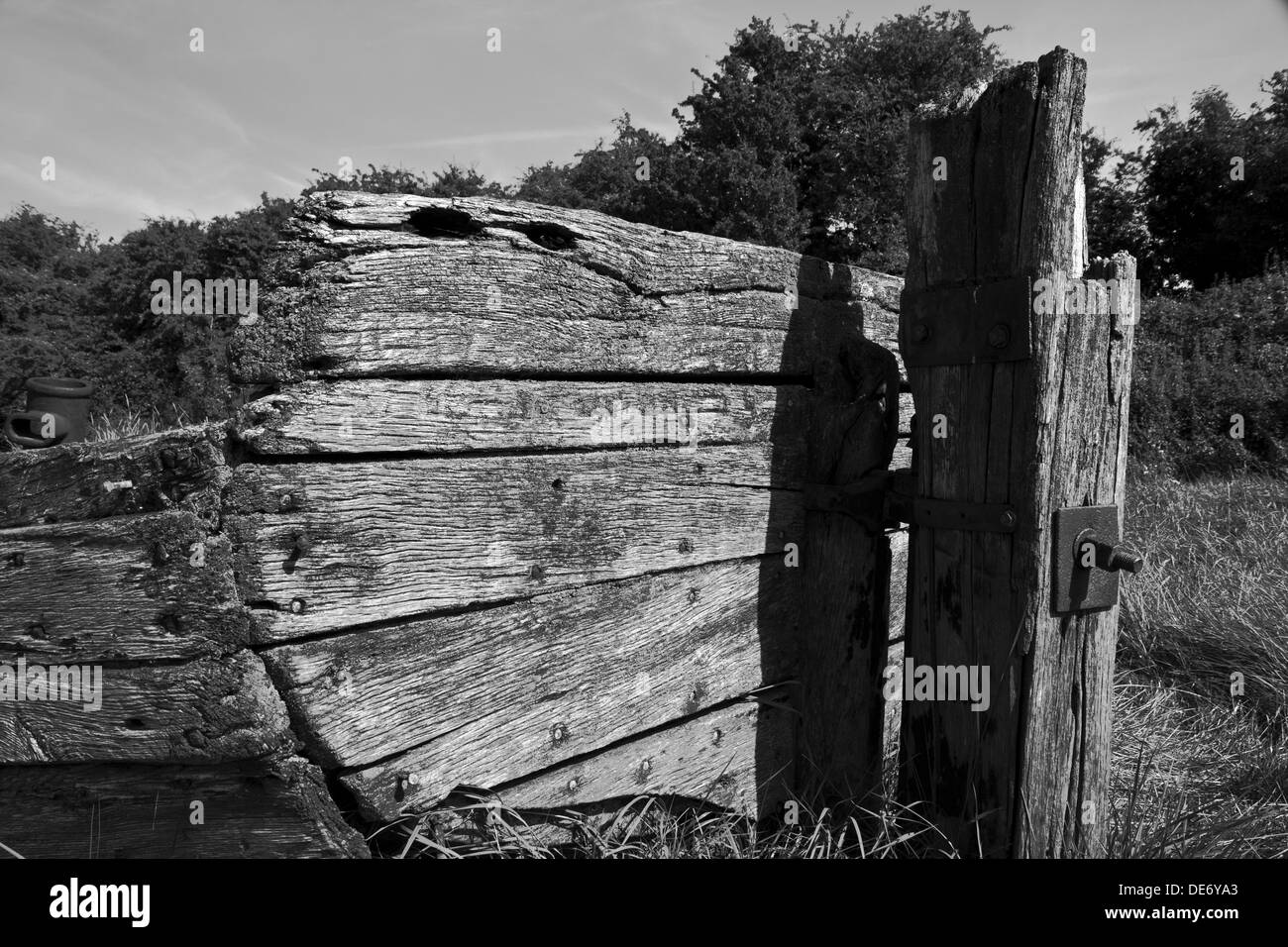 Purton Hulks ship graveyard on the banks of the River Severn in ...