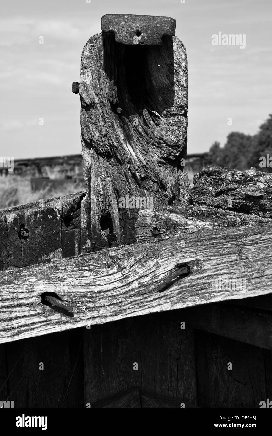 Purton Hulks ship graveyard on the banks of the River Severn in ...