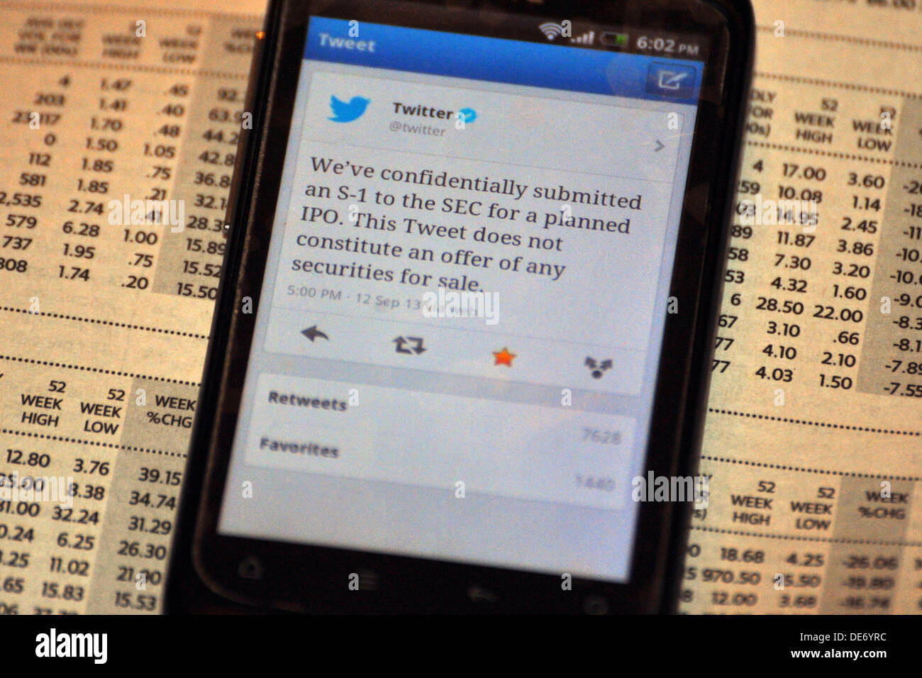 A tweet from the official Twitter account announcing the intention to ...