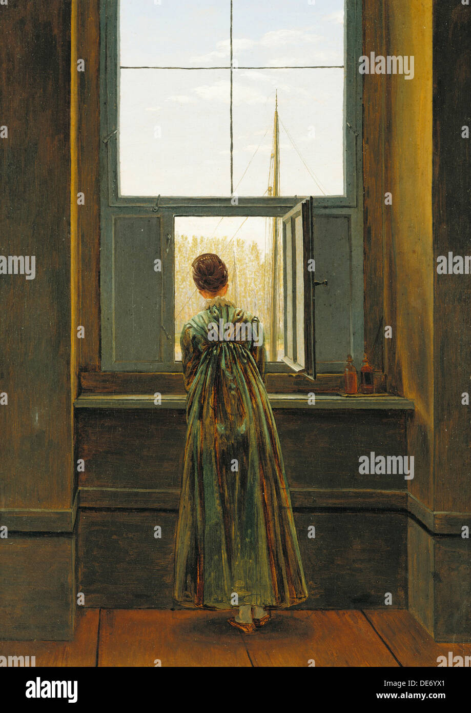 Woman at a Window, 1822. Artist: Friedrich, Caspar David (1774-1840 ...