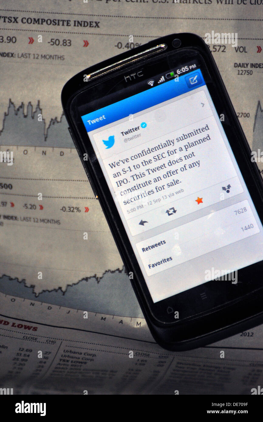 A tweet from the official Twitter account announcing the intention to ...