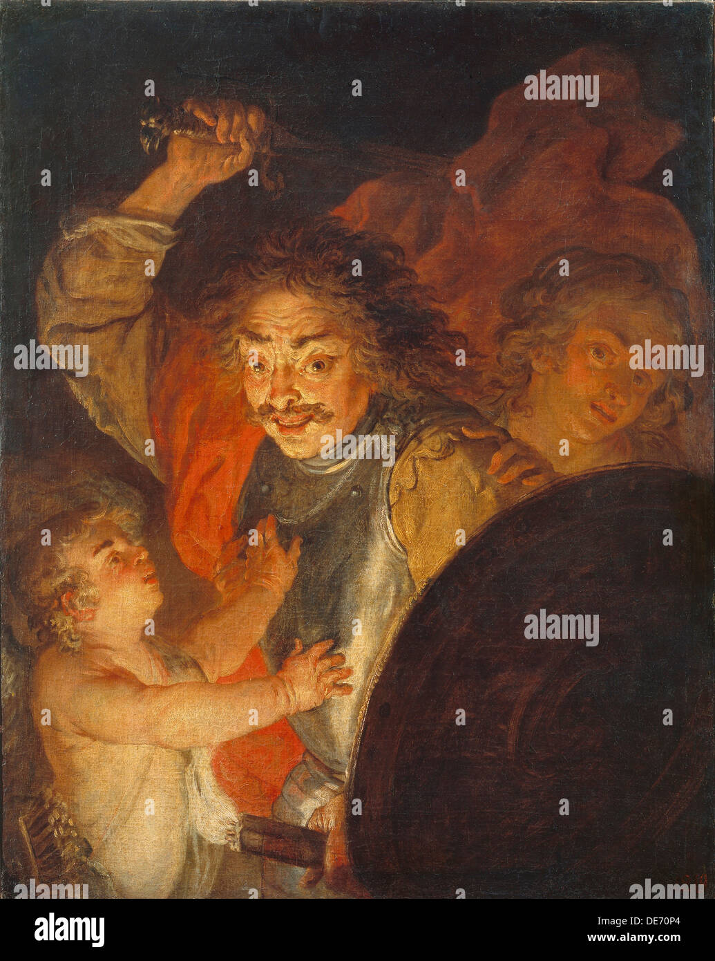 Mars, Venus and Cupid (Allegory of Anger), c.1630. Artist: Sandrart ...