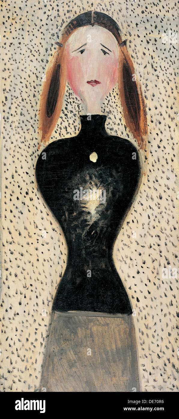 Figure en face, 1915-1916. Artist: Schlemmer, Oskar (1888-1943 Stock ...