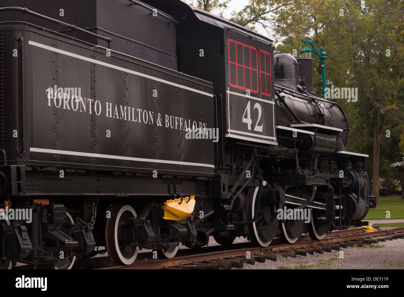 Stelco 40 steam engine at Memorial Park, Lindsay, Ontario in Kawartha ...