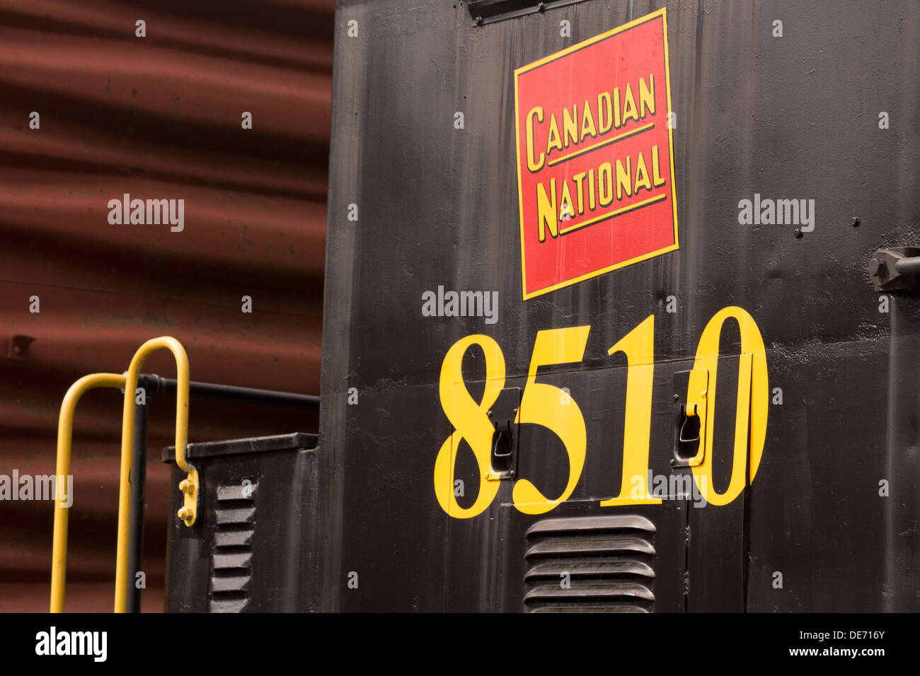 Diesel engine number 8510 at Memorial Park in Lindsay, Ontario in ...