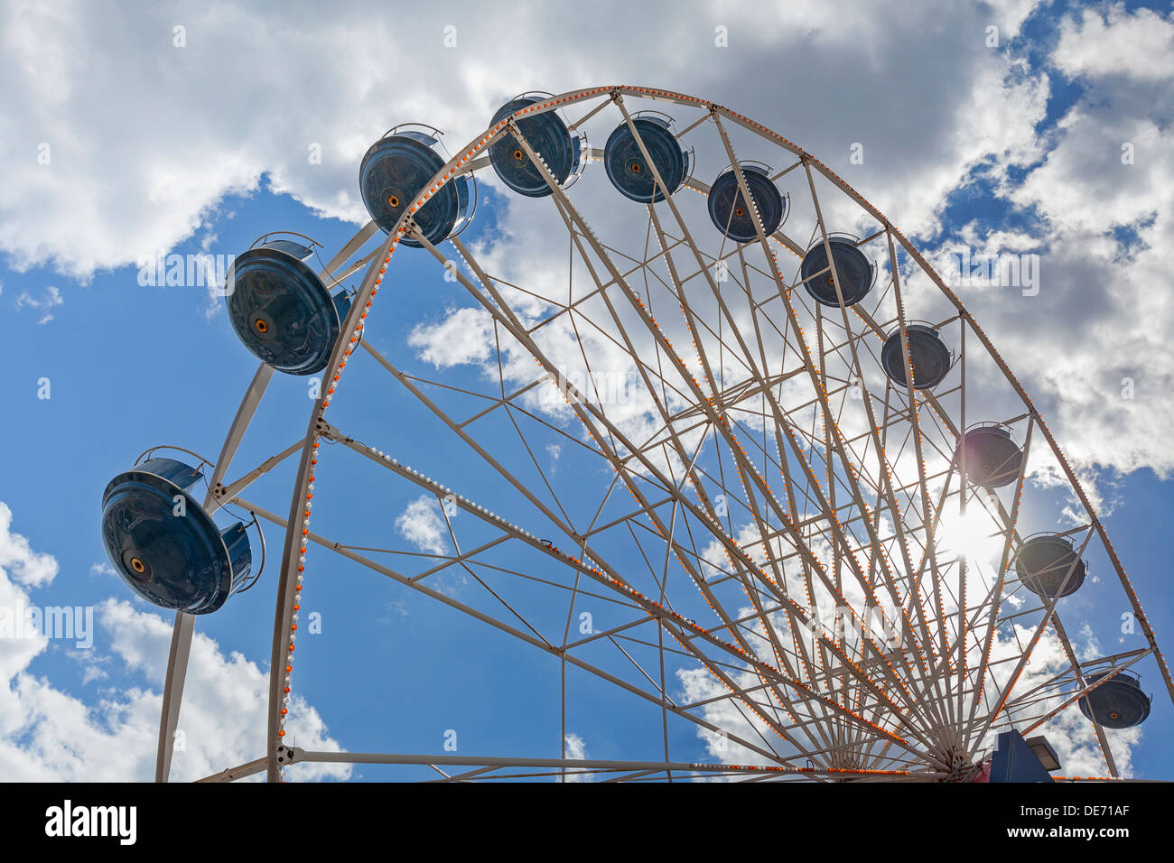 A ferris wheel in an amusement park Stock Photo - Alamy