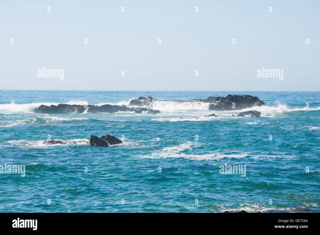Blue sea at Portuguese southwest shore Stock Photo - Alamy