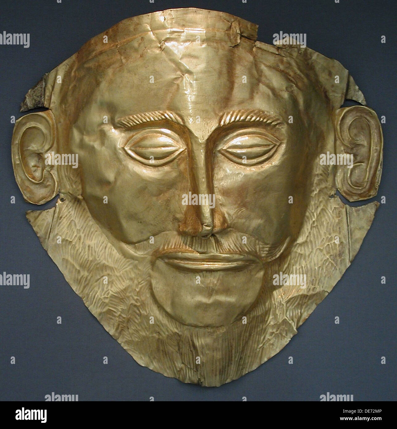The Mask of Agamemnon, 16th-15th cen. BC. Artist: Gold of Troy, Priam’s ...