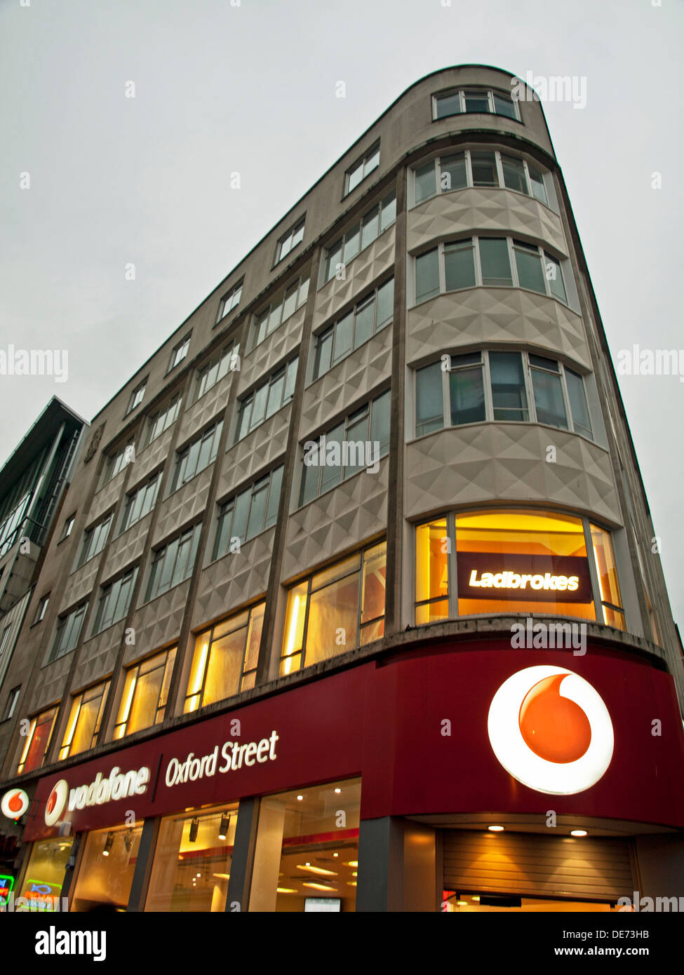Vodafone Store, Oxford Street, London, England, United Kingdom Stock ...