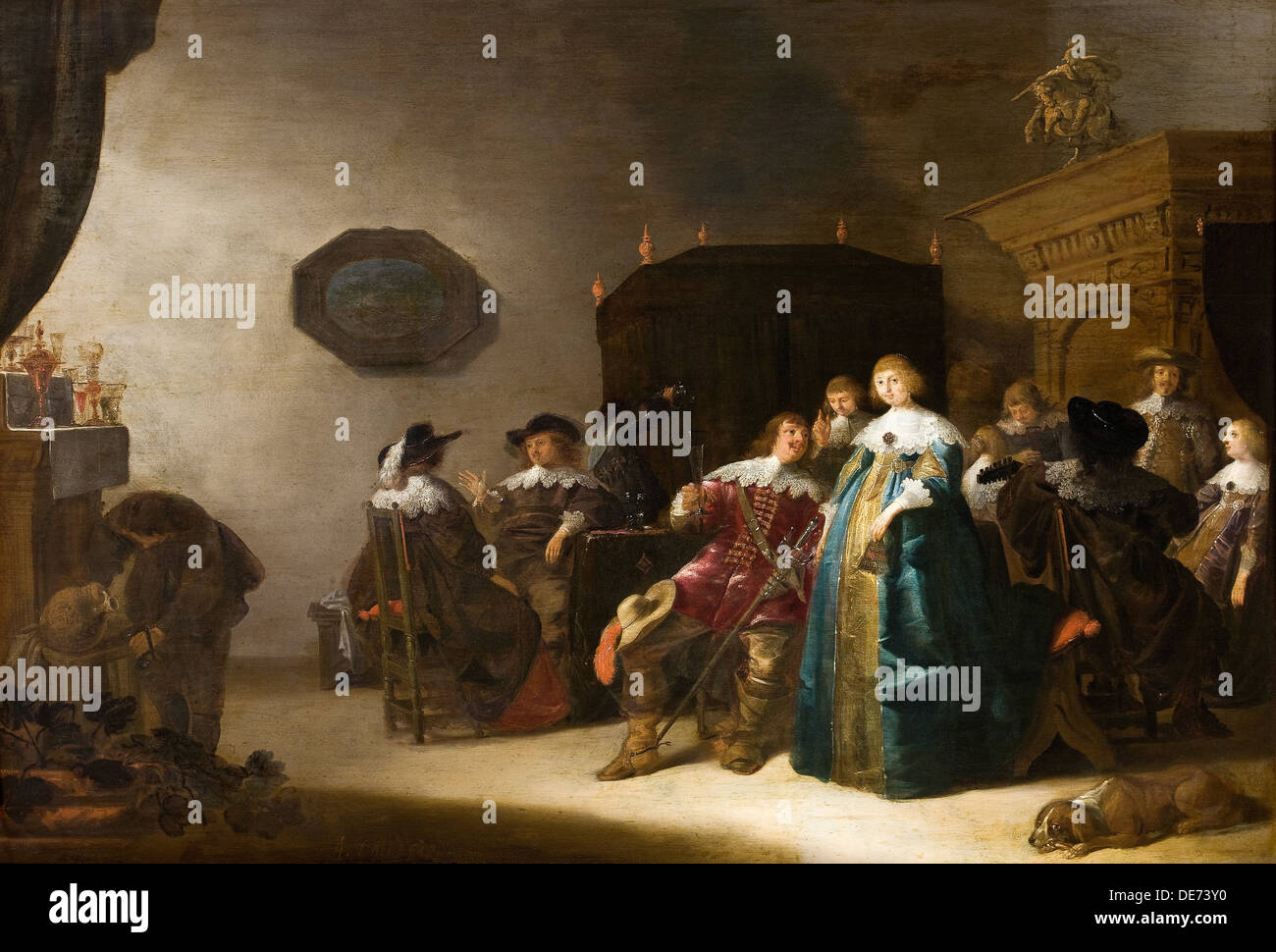 Merry Company, 1633. Artist: Palamedesz, Anthonie (1601-1673 Stock ...