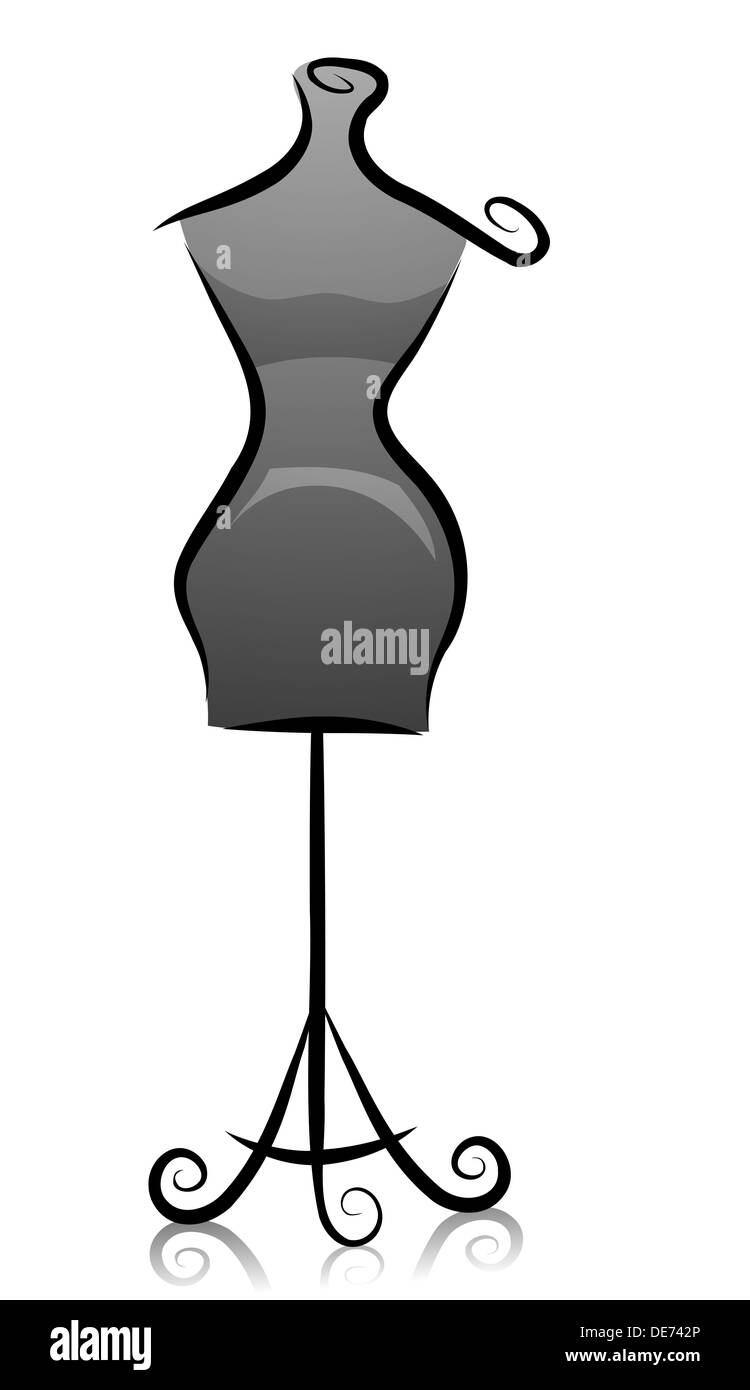 Black mannequin in white Black and White Stock Photos & Images - Alamy