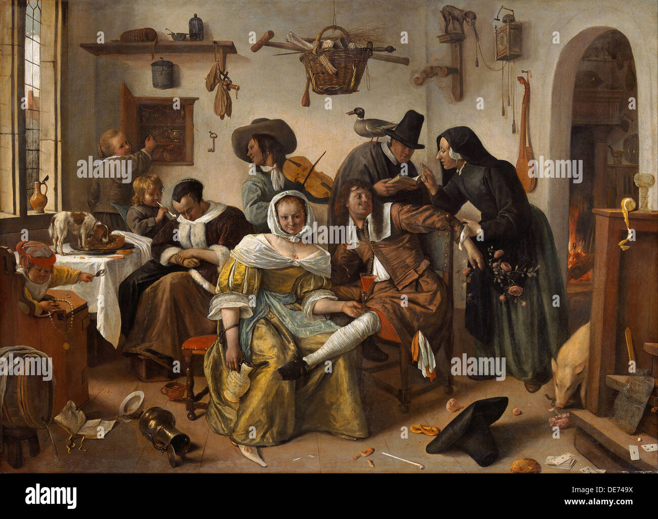 Topsy turvy world jan steen hi-res stock photography and images - Alamy