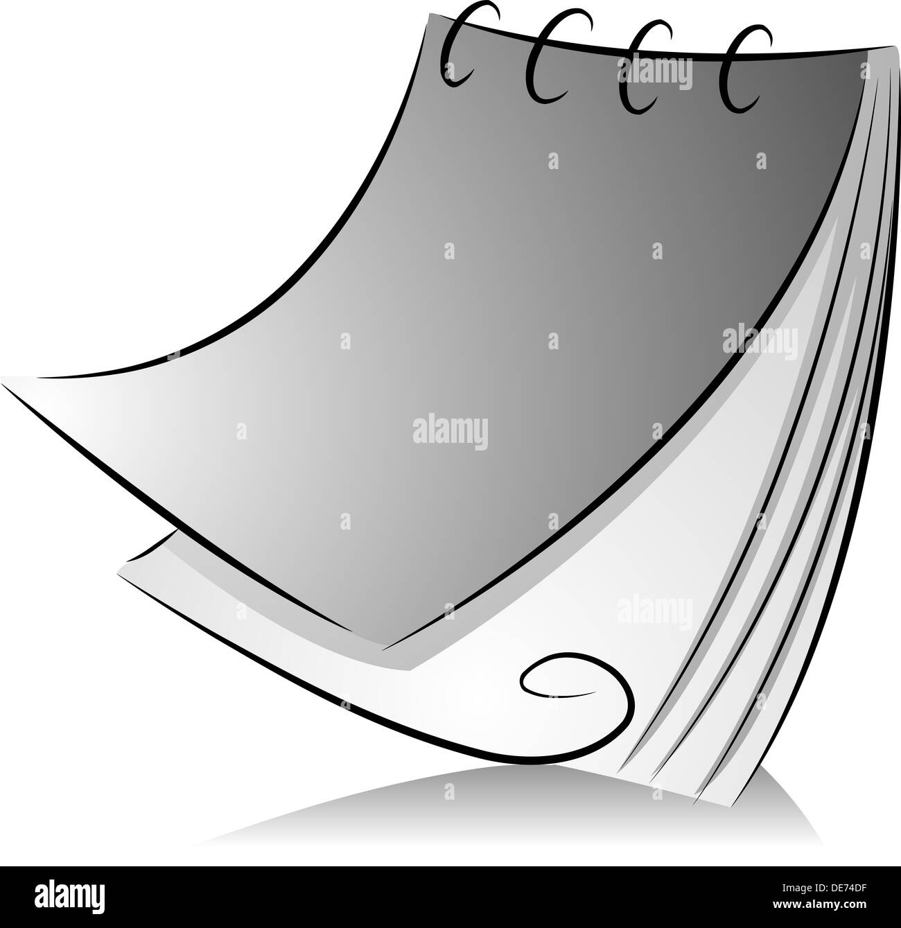 Notebook cartoon Black and White Stock Photos & Images - Alamy
