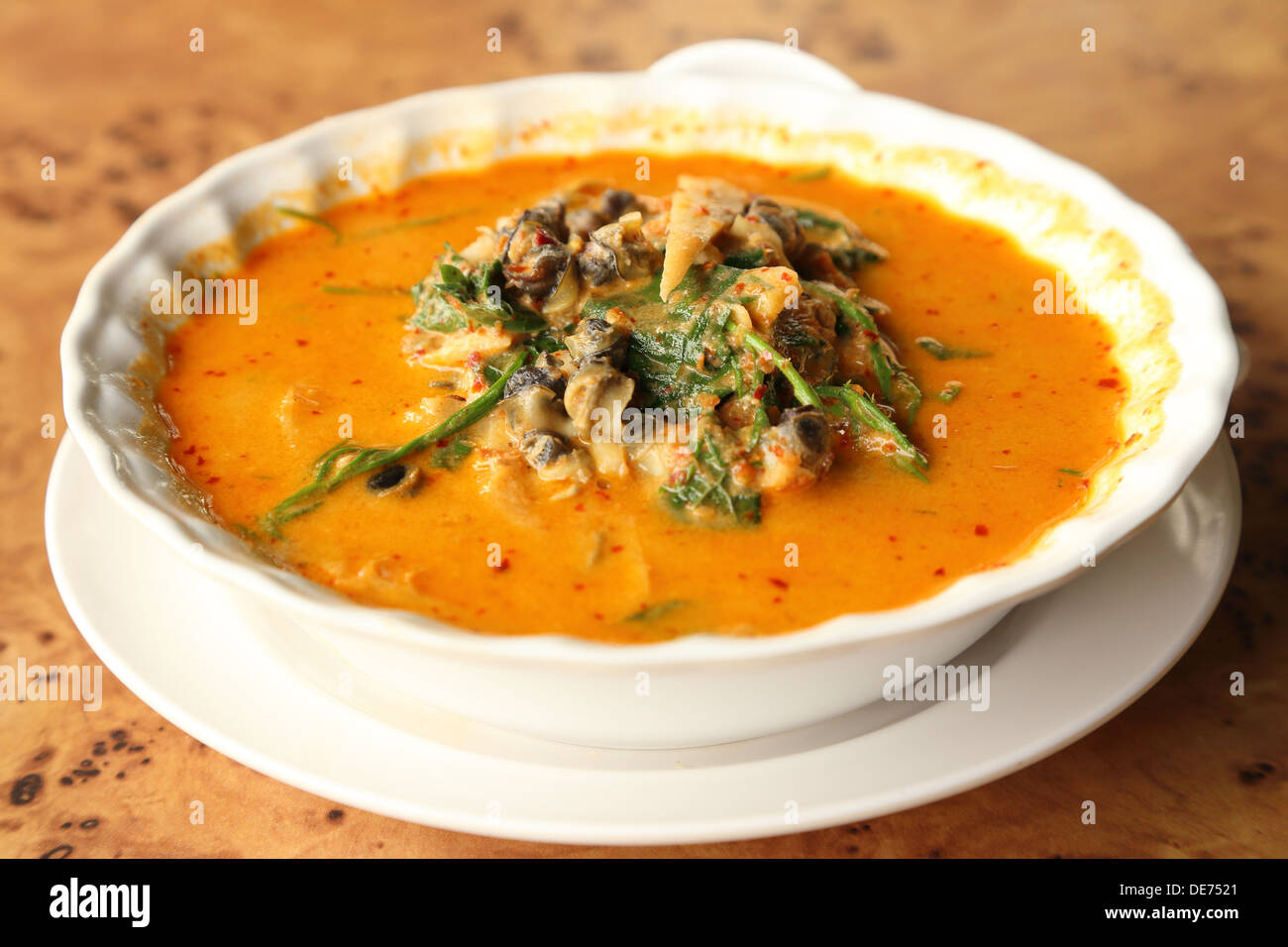 river snail curry Thai style food Stock Photo - Alamy