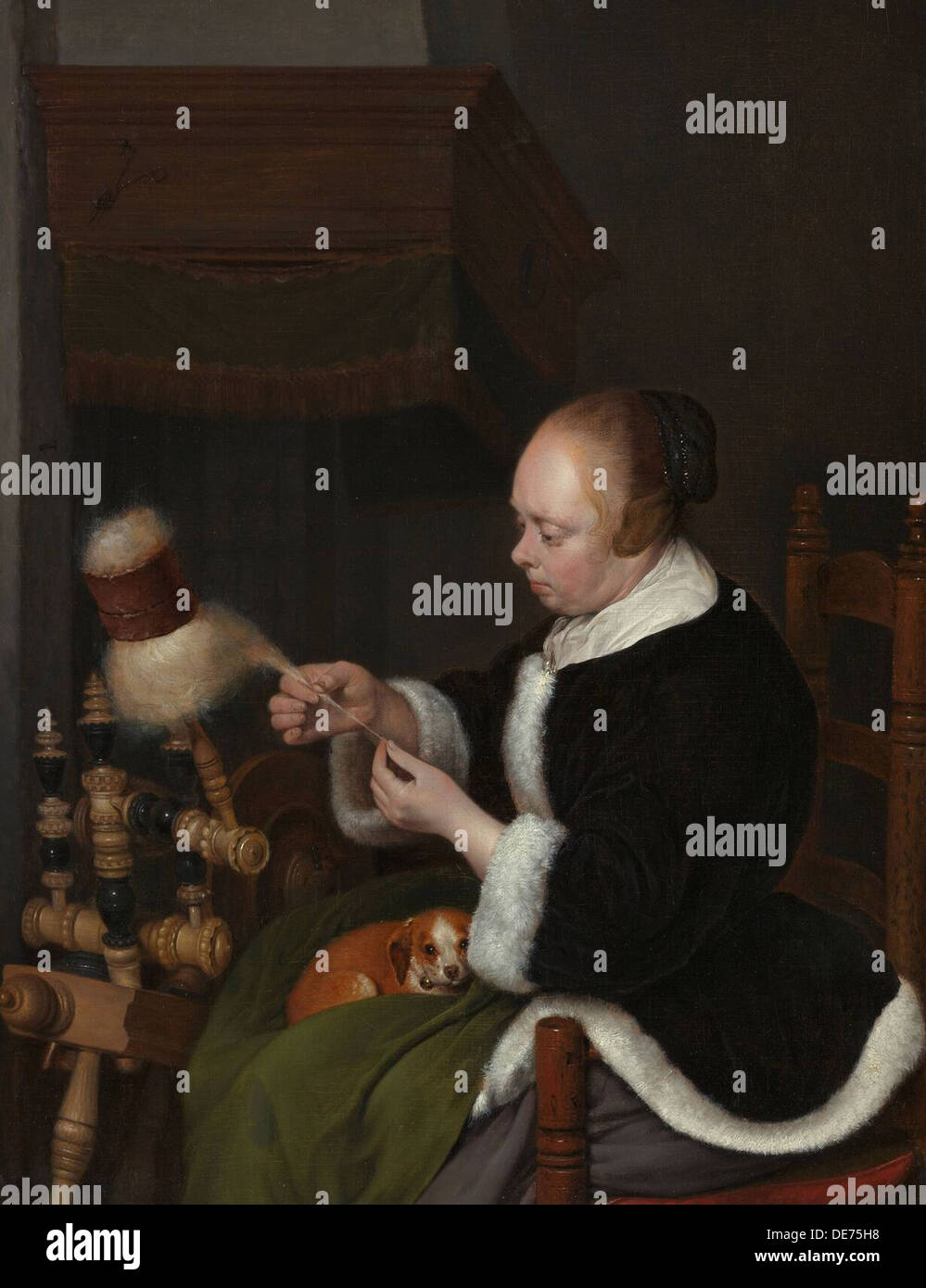 The spinner, 1652. Artist: Ter Borch, Gerard, the Younger (1617-1681 ...