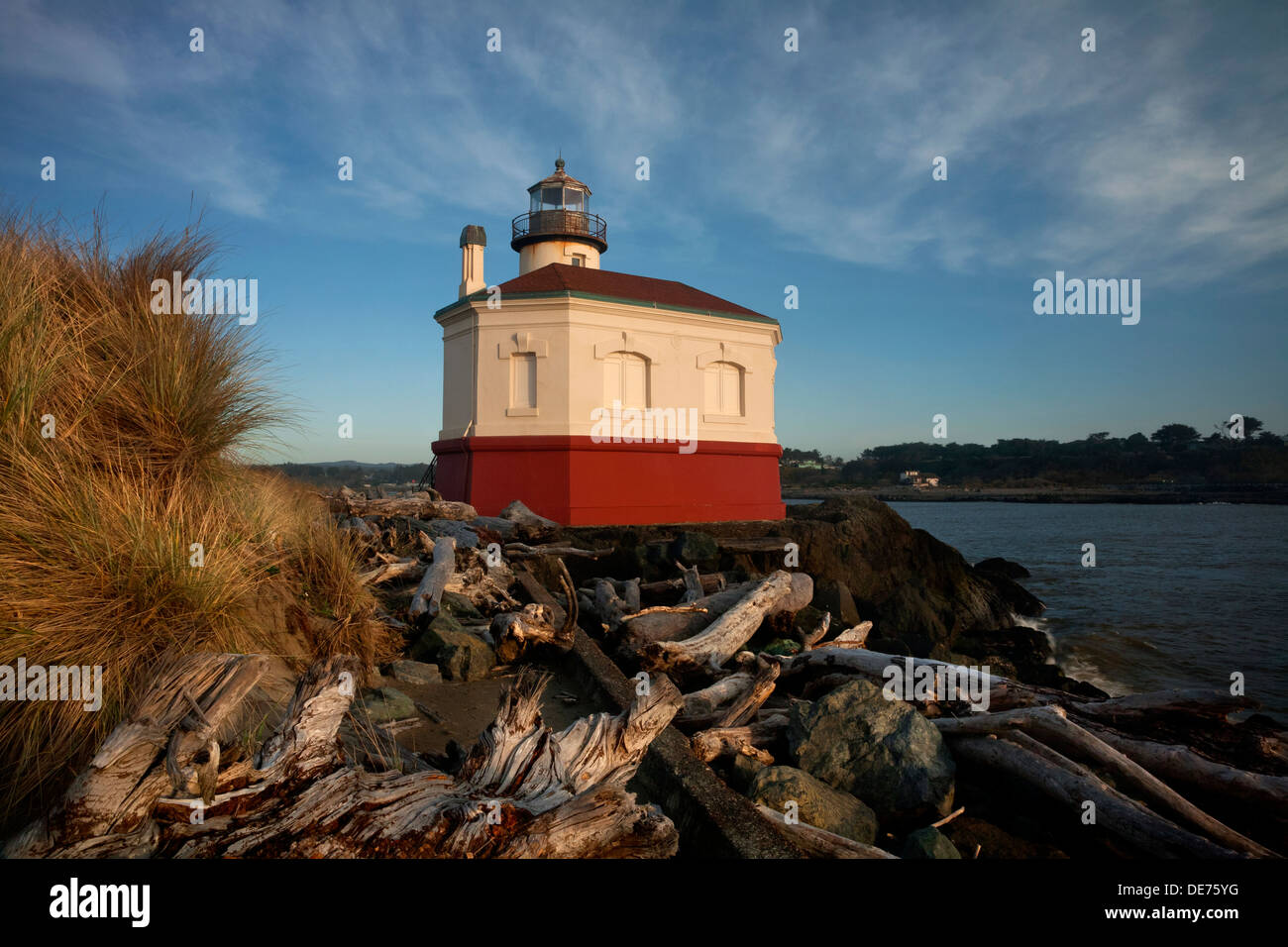 OREGON - Coquille River Light on the Pacific Coast in Bullards Beach ...