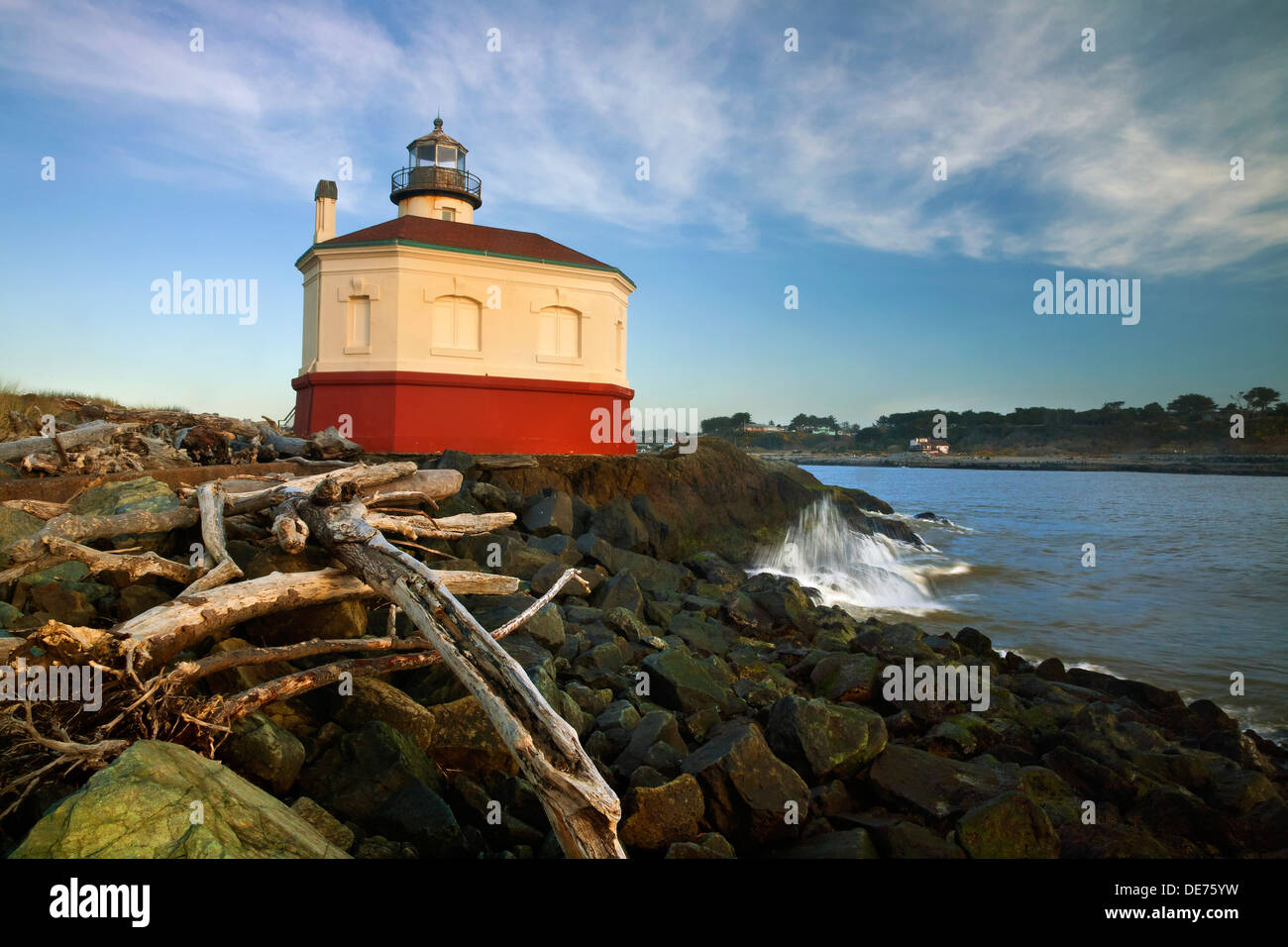 OREGON - Coquille River Light on the Pacific Coast in Bullards Beach ...