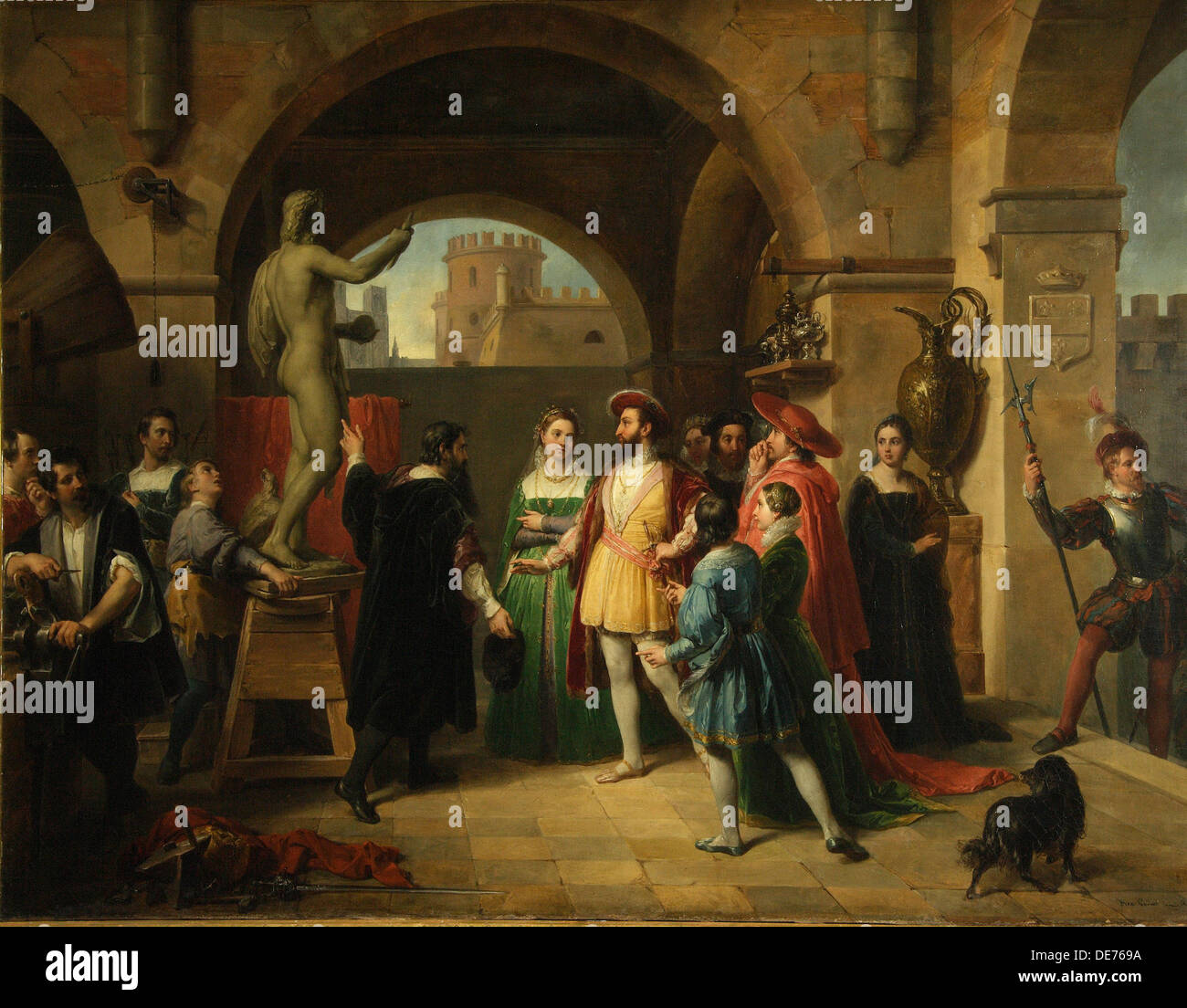 Francis I in the Studio of Benvenuto Cellini, 1837. Artist: Podesti ...