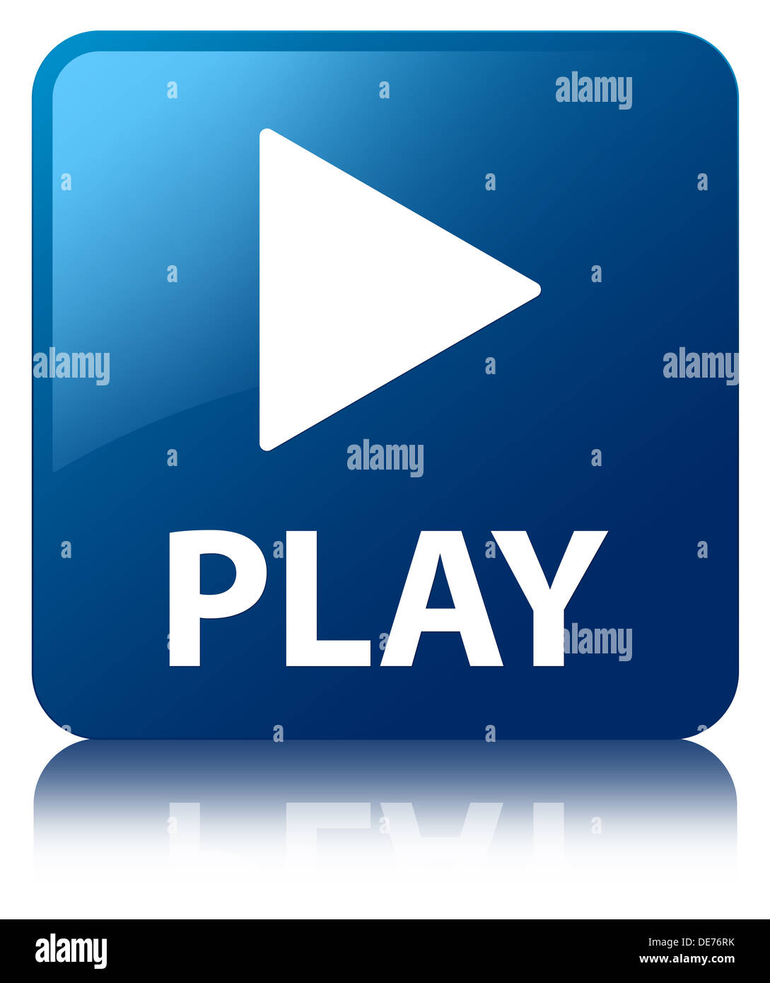 Start blue 3d square hi-res stock photography and images - Alamy