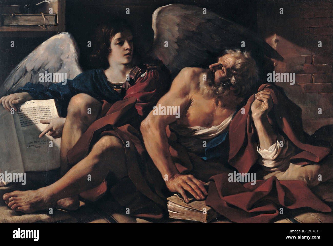 St matthew angel painting hi-res stock photography and images - Alamy