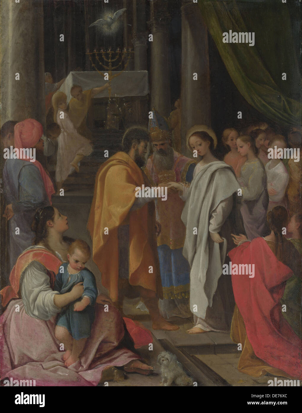 The Marriage of Mary and Joseph, ca 1590. Artist: Carracci, Lodovico ...