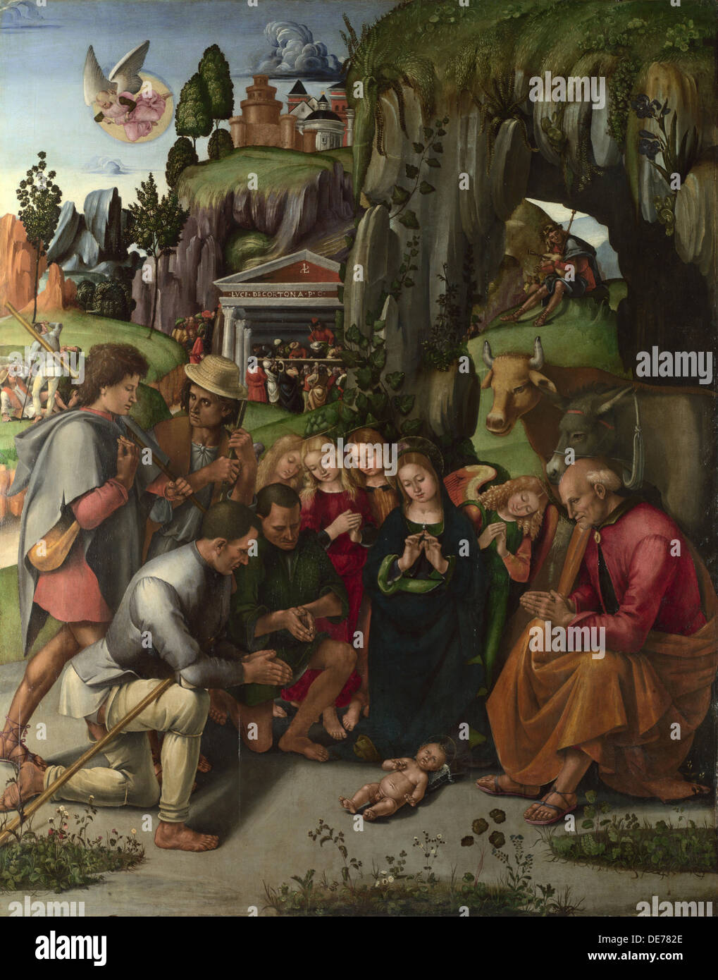 The Adoration of the Shepherds, c. 1496. Artist: Signorelli, Luca (ca ...