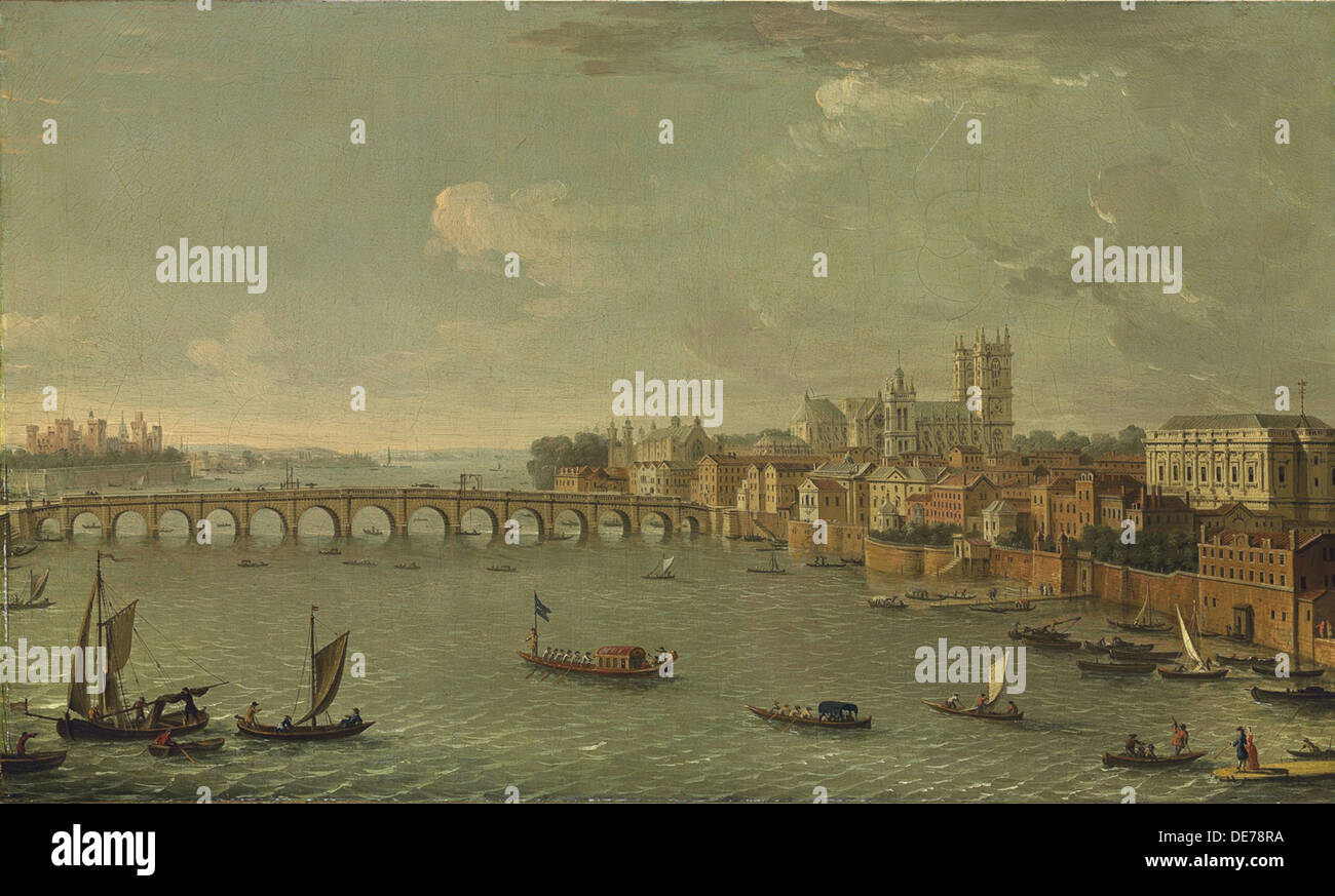 Four views of London: The Thames looking towards Westminster. Artist ...