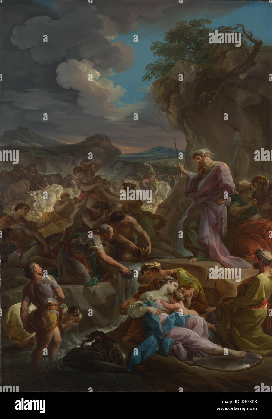 Moses striking the rock hi-res stock photography and images - Alamy