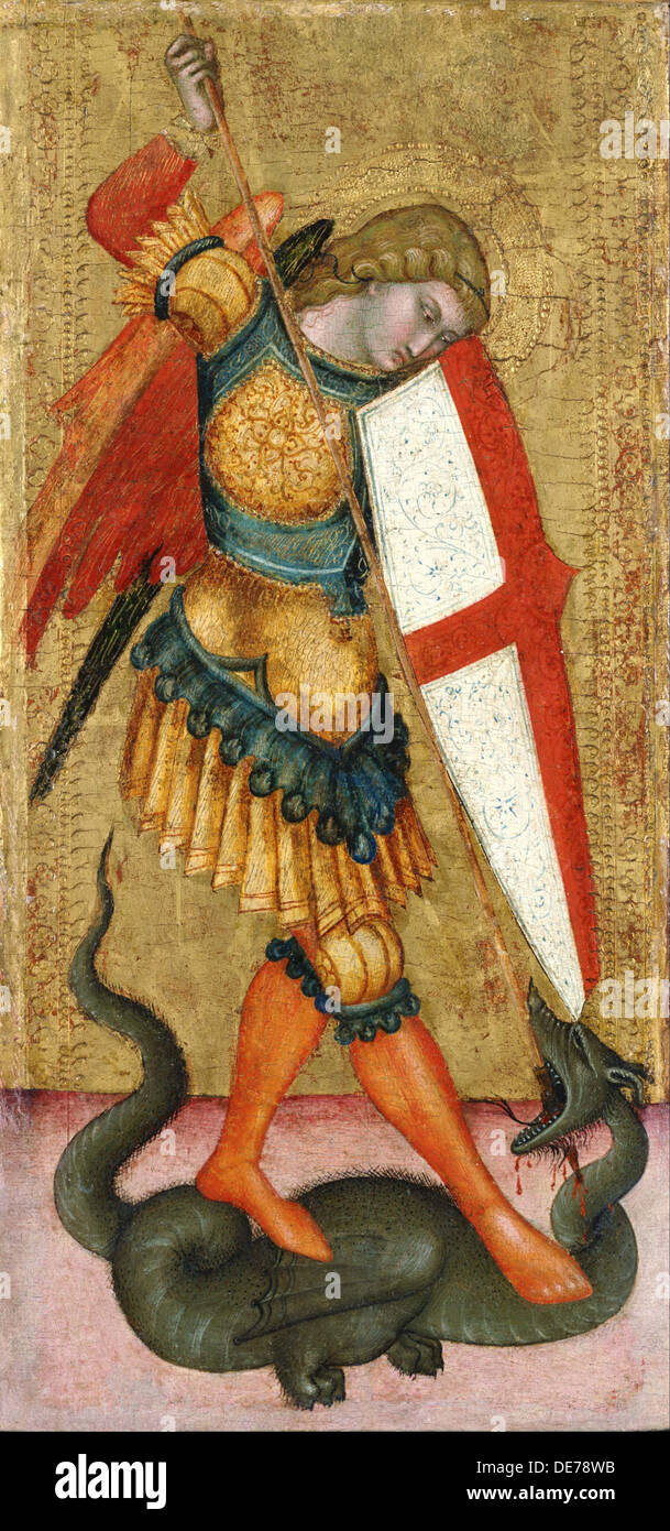 St michael dragon painting hi-res stock photography and images - Alamy