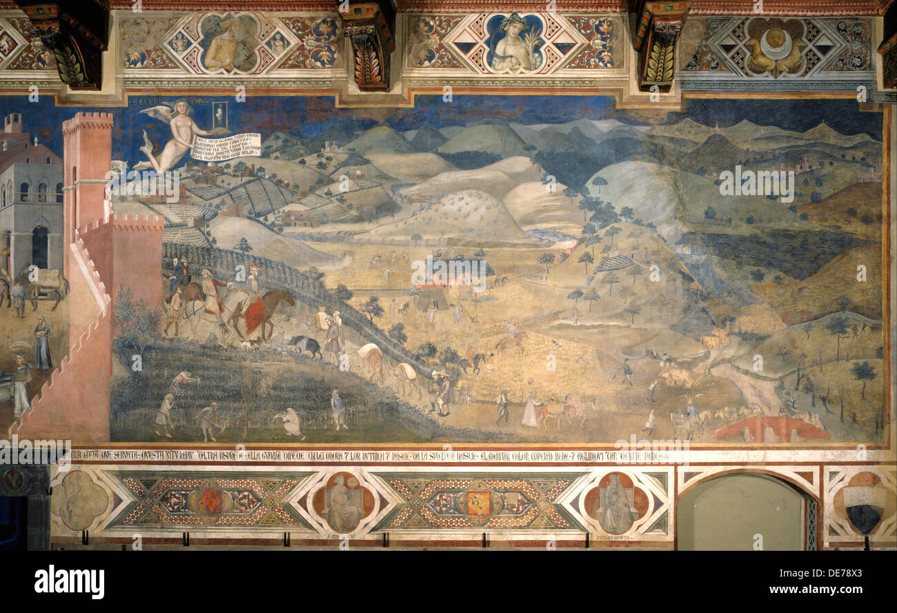 Effects of Good Government in the countryside (Cycle of frescoes The ...