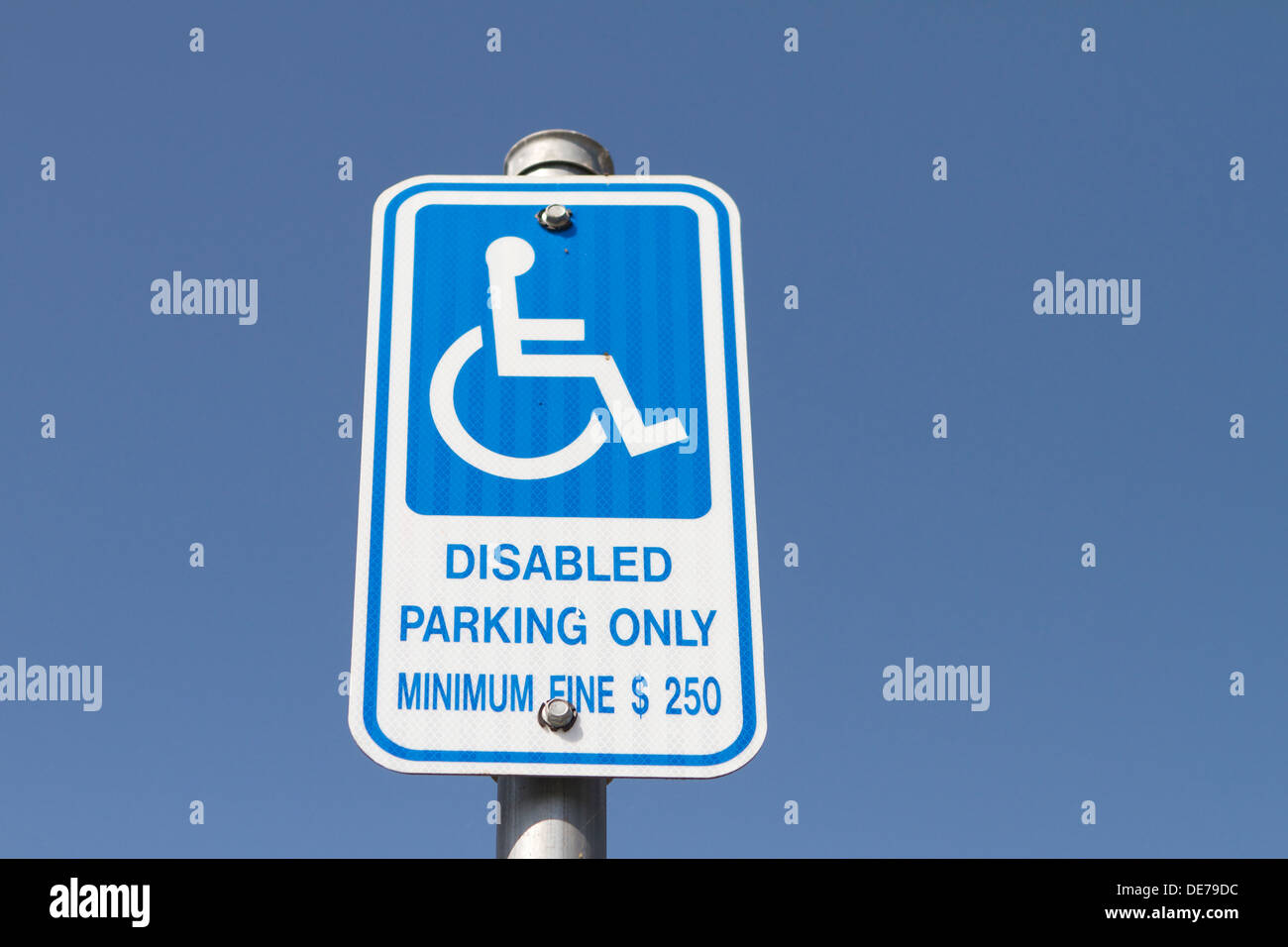 An American Disabled parking only sign Stock Photo - Alamy An American Disabled parking only sign Stock Photo - Alamy