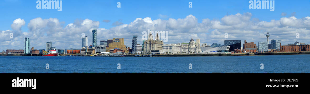 England, Liverpool, Waterfront from The Mersey Stock Photo - Alamy