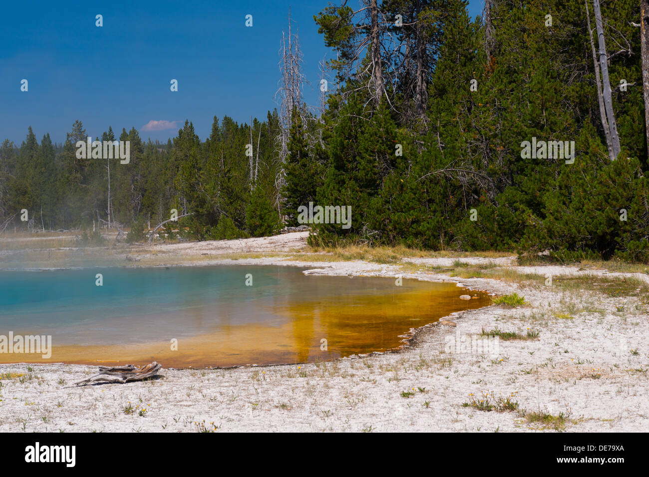 Photograph of the Mirror Pool. Upper Geyser Basin, Yellowstone National ...