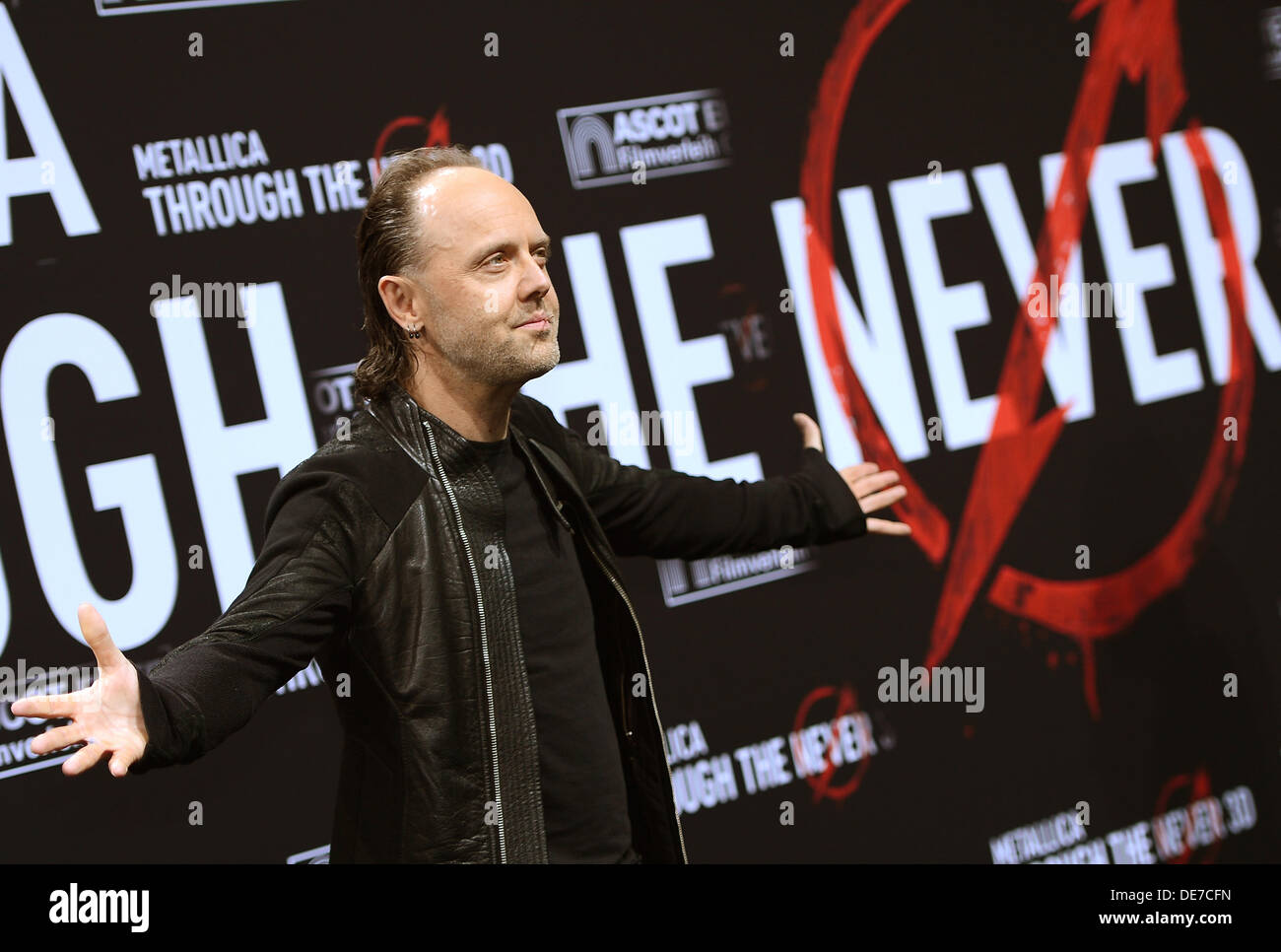 Berlin, Germany. 12th Sep, 2013. Musician Lars Ulrich of the US band ...