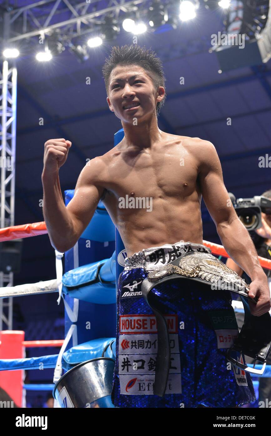 Kanagawa, Japan. 25th Aug, 2013. Naoya Inoue (JPN) Boxing : Naoya Inoue ...