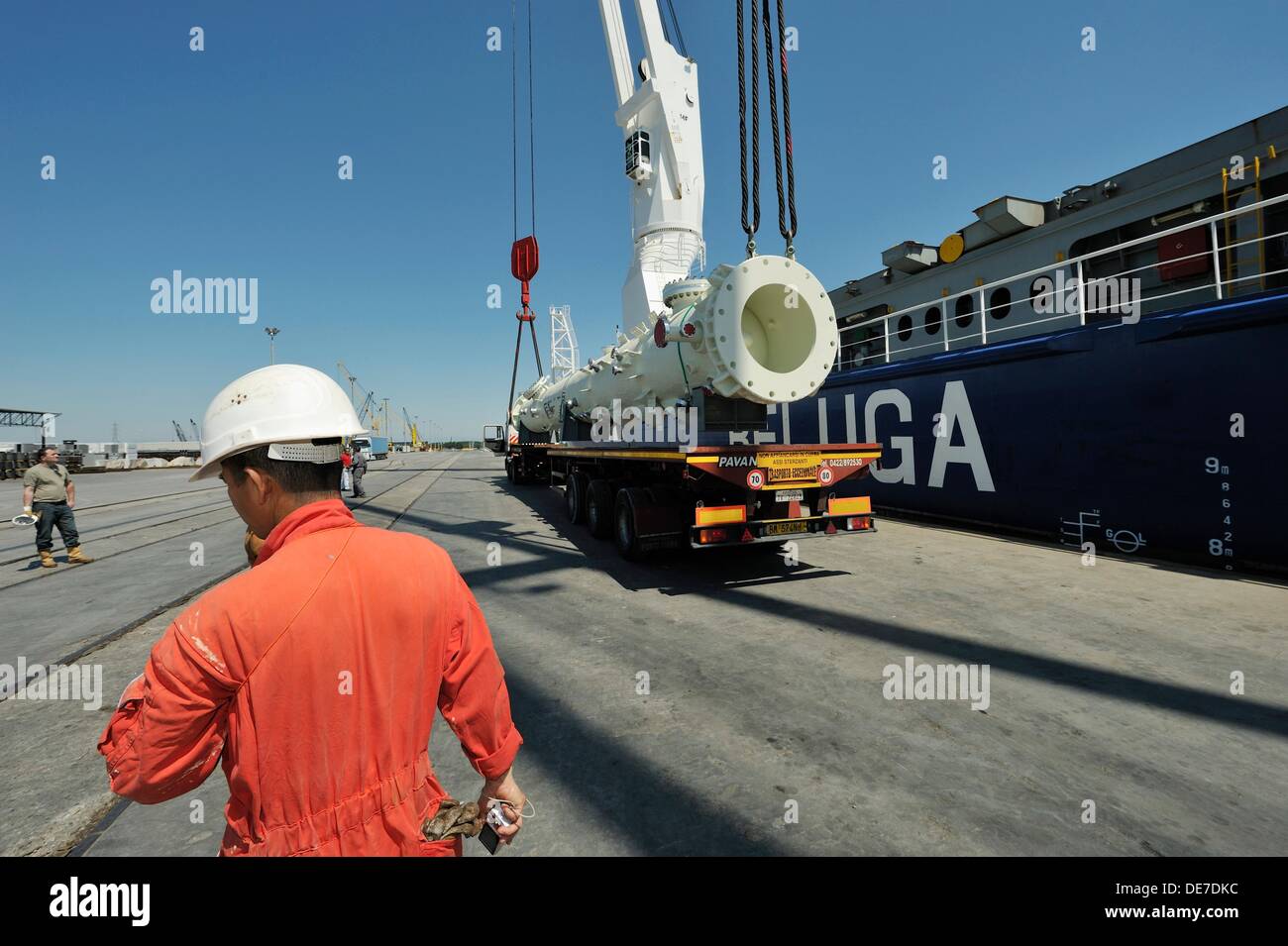 Naval operations of unloading and loading of petroleum components ...
