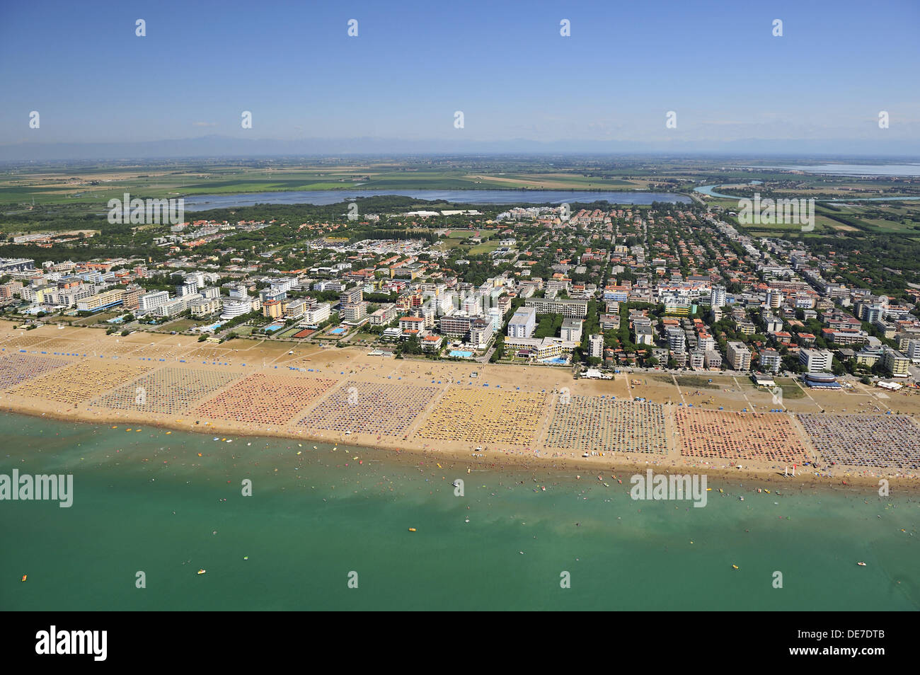Aerial view of bibione beach hi-res stock photography and images - Alamy