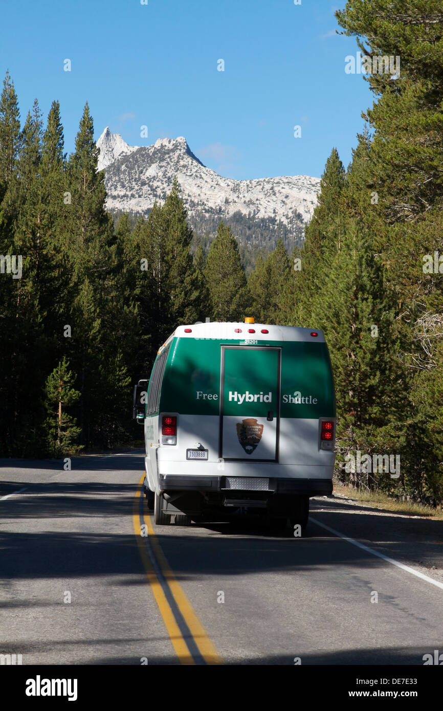 Free transportation on a hybrid shuttle bus service running in Yosemite ...