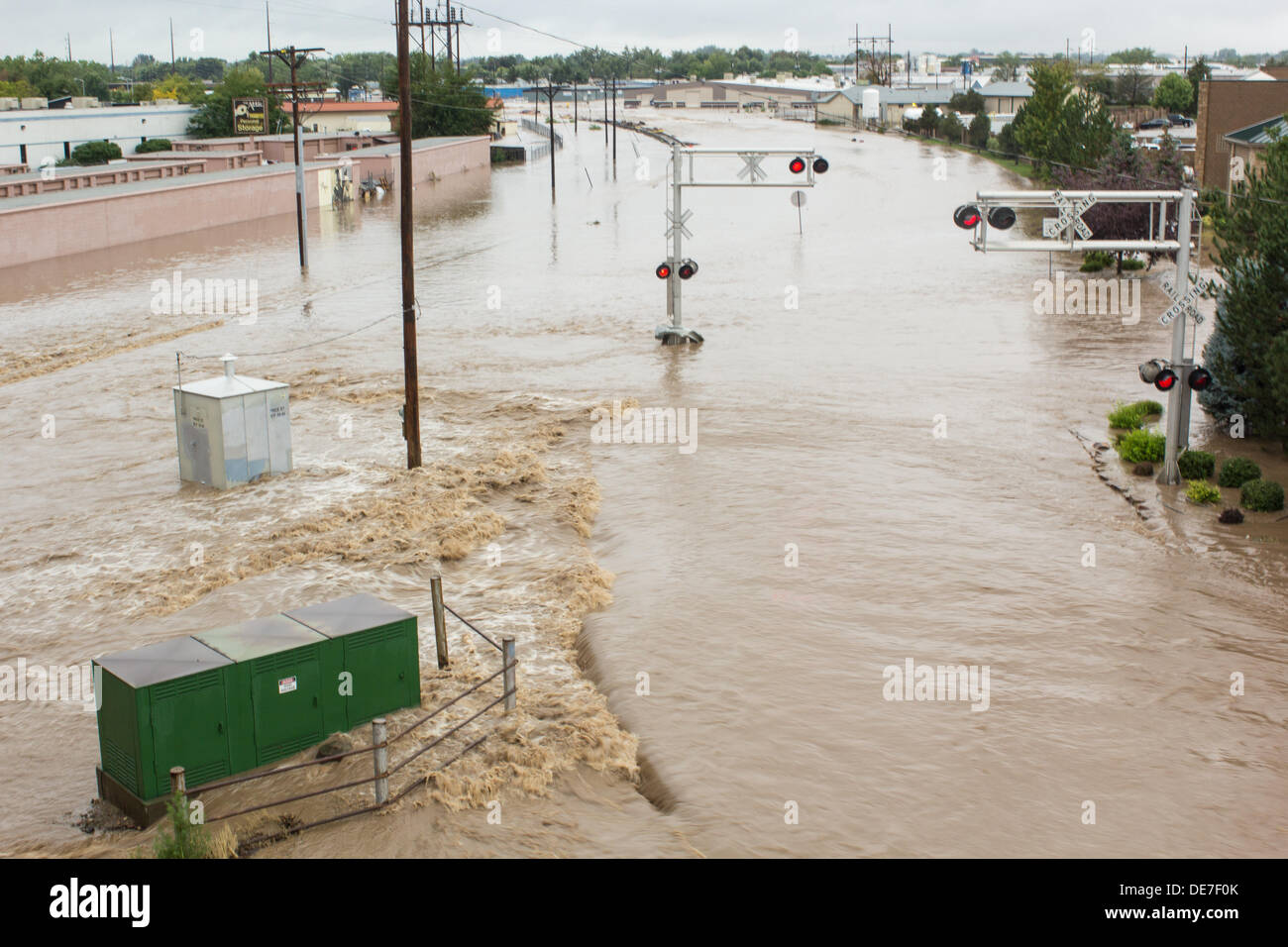 Flooded train tracks hi-res stock photography and images - Alamy