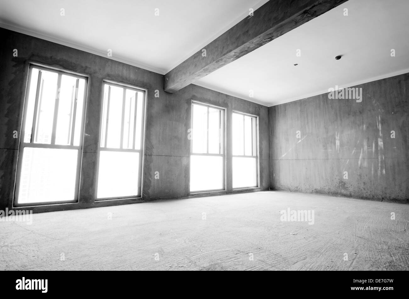 Empty room with sunlight Stock Photo - Alamy