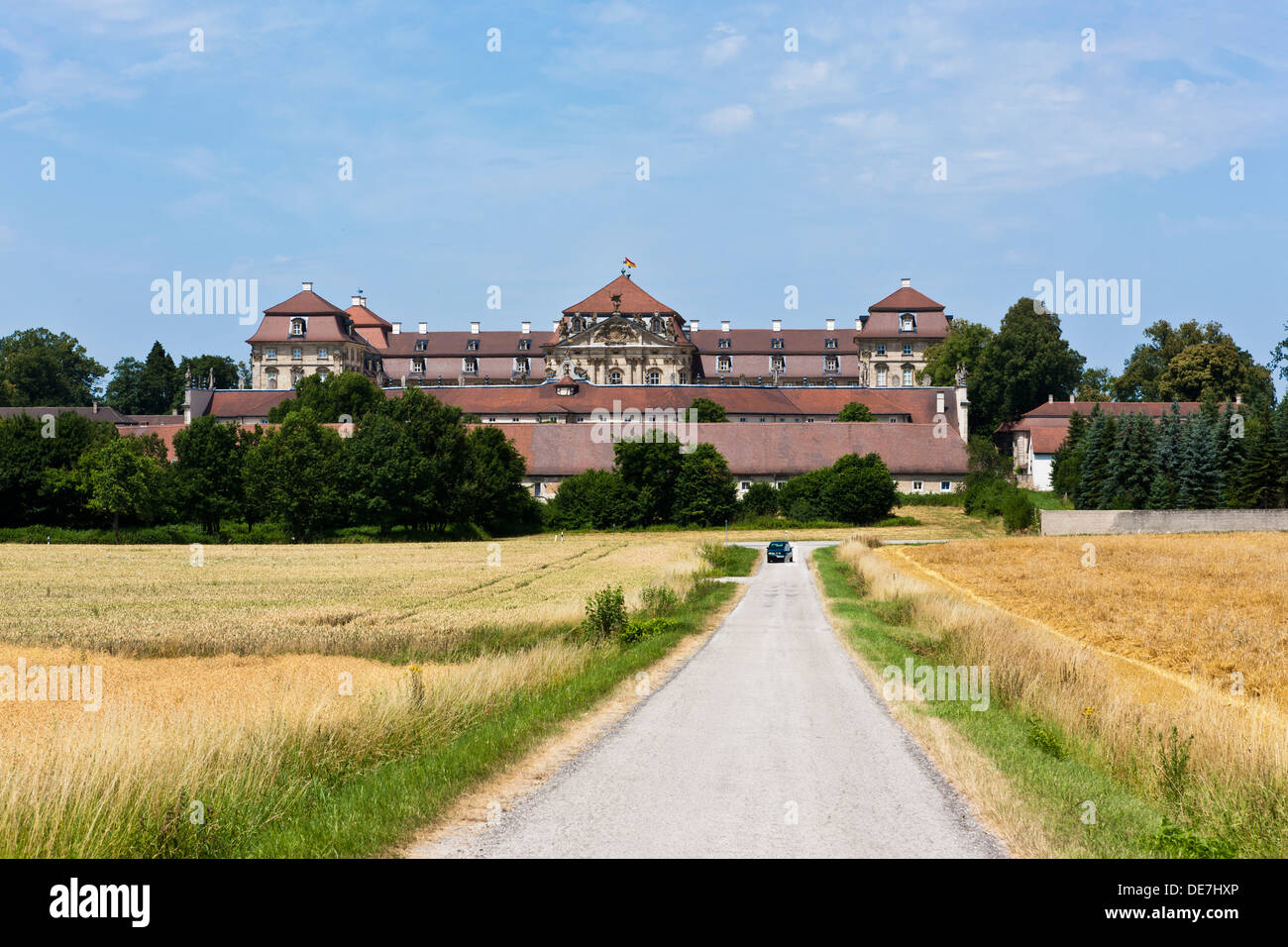Germany, Bavaria, Pommersfelden, View of Weissenstein Castle Stock ...