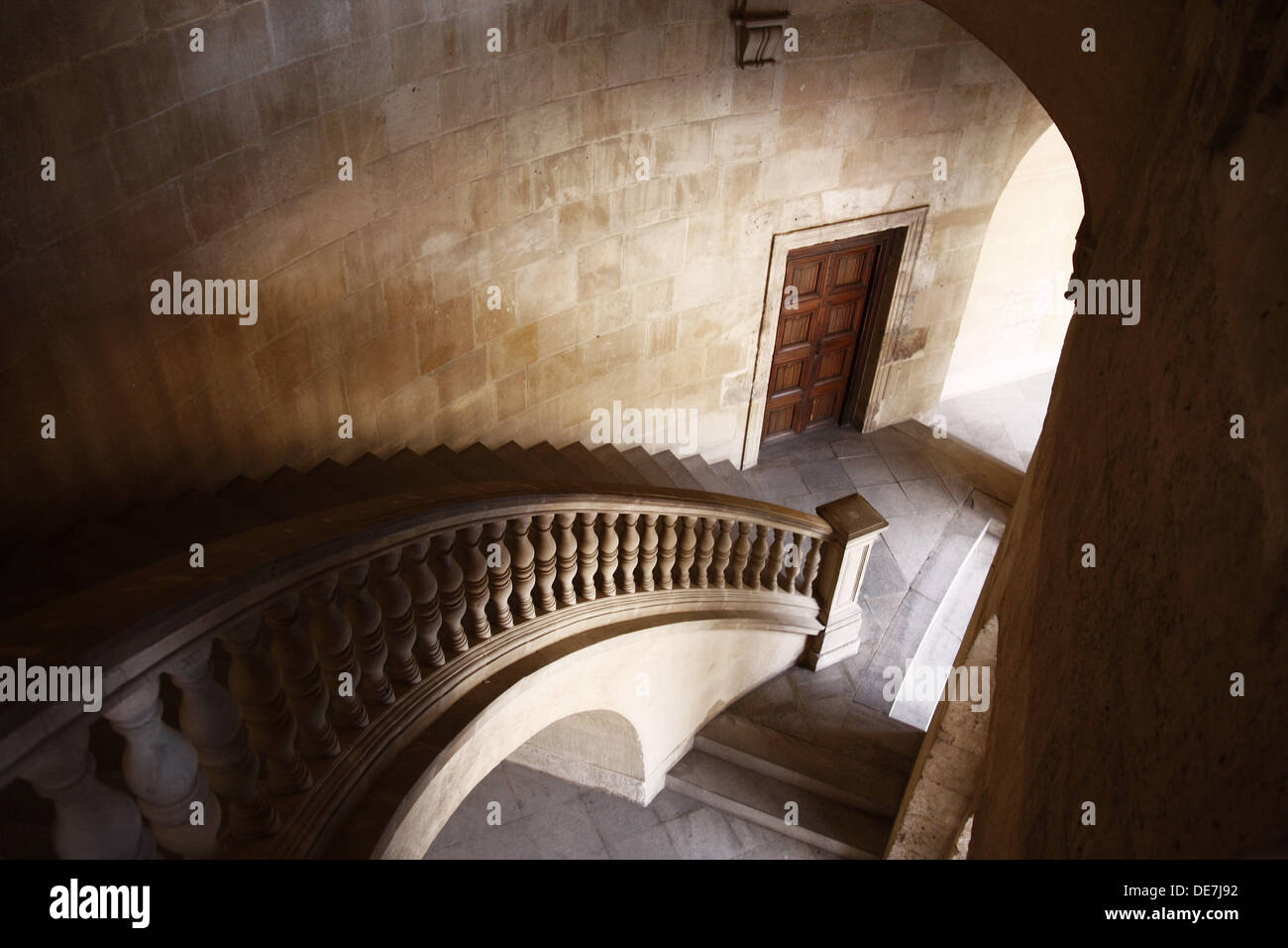 Alhambra palace granada spain staircase hi-res stock photography and ...