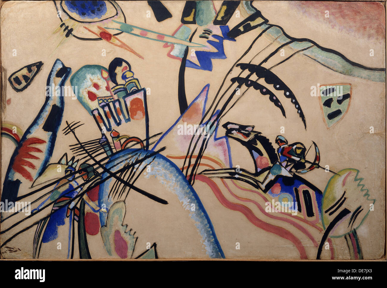 Improvisation, c. 1913. Artist: Kandinsky, Wassily Vasilyevich (1866 ... Improvisation, c. 1913. Artist: Kandinsky, Wassily Vasilyevich (1866 ...