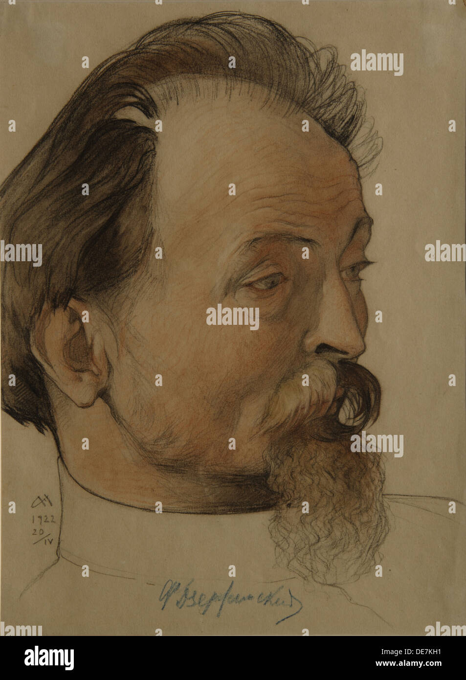 Portrait of the politician Felix E. Dzerzhinsky (1877-1926), the ...