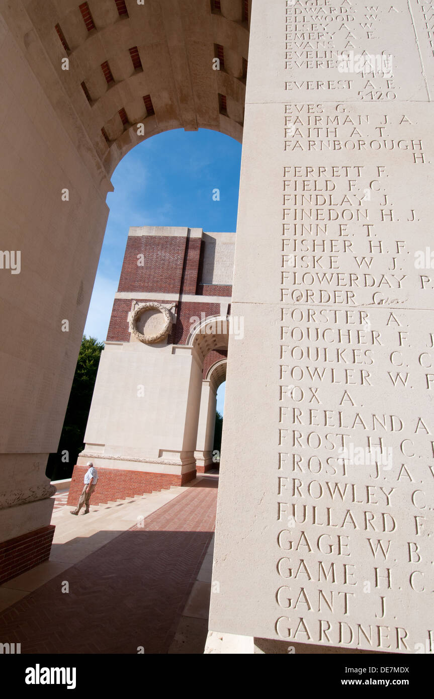 Thiepval memorial names hi-res stock photography and images - Alamy