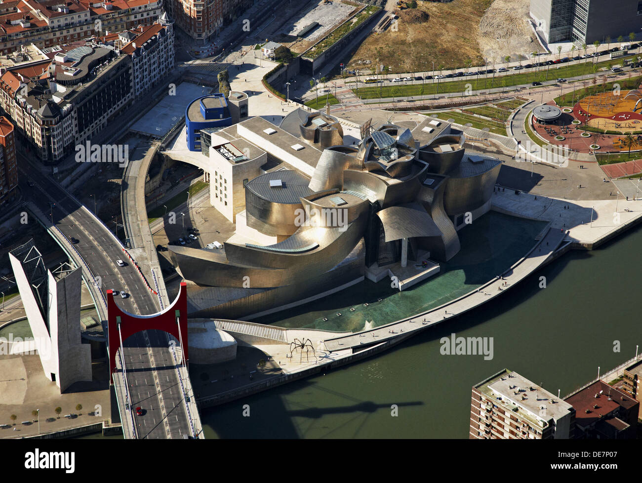 Gehry bilbao guggenheim aerial hi-res stock photography and images - Alamy