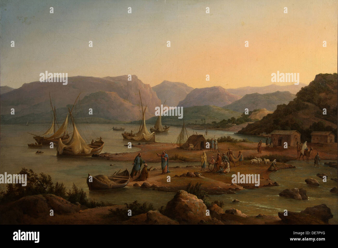 The Calling of the First Apostles, 1866. Artist: Chernetsov, Nikanor ...