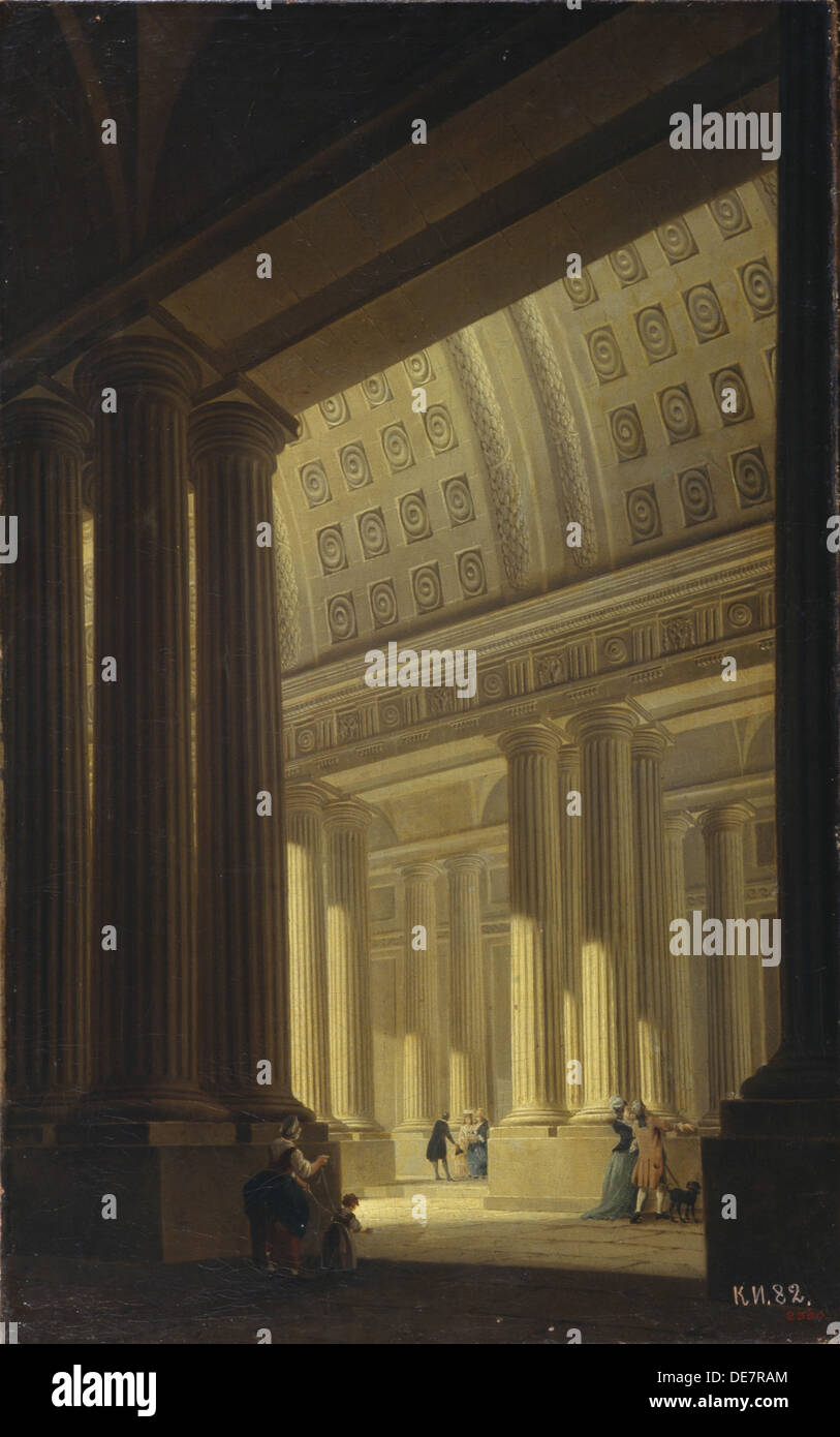 The Internal View of a Temple. (A Doric Vestibule), 1781. Artist ...
