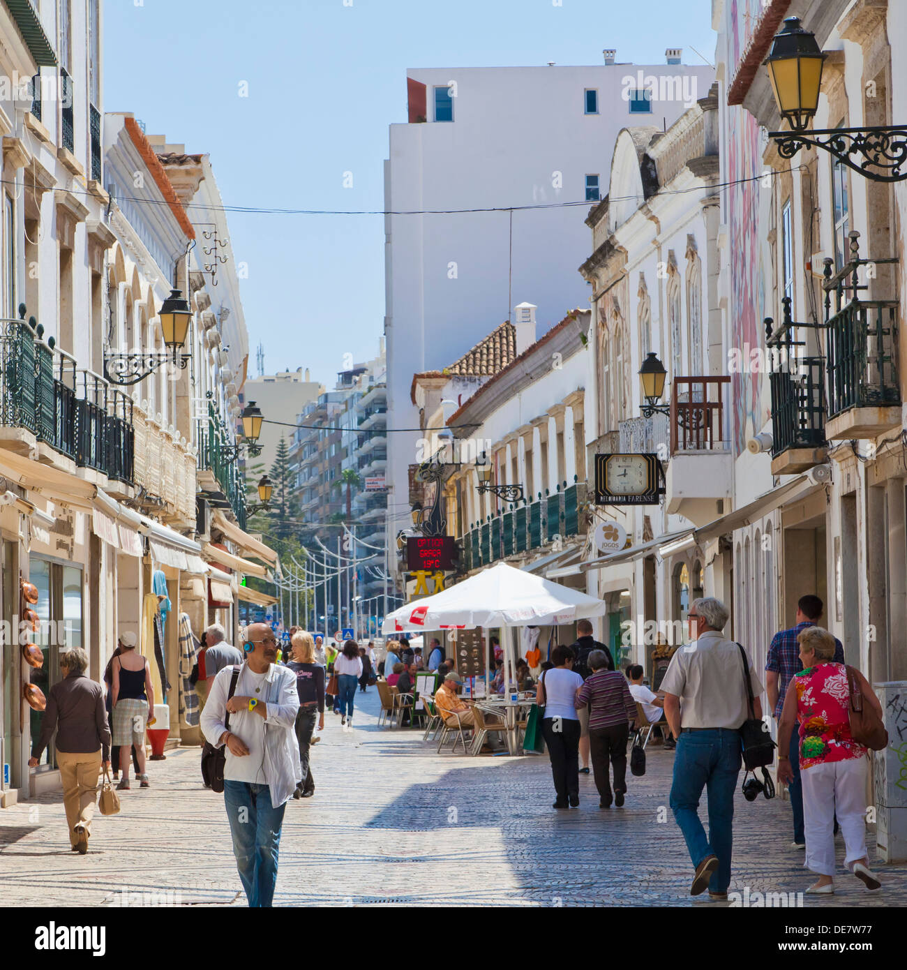 Portugal, People at pedestrian area Stock Photo - Alamy